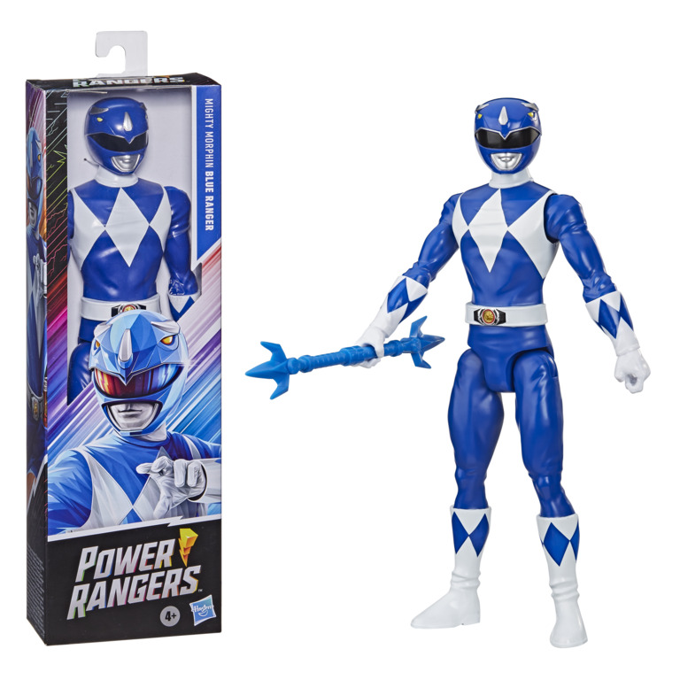 דמות 30 ס''מ Blue Ranger עם אביזר לחימה - ביני צעצועים