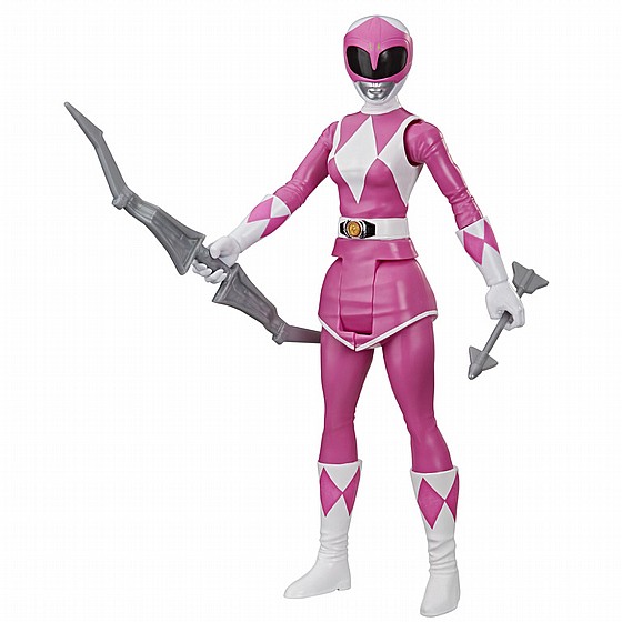 דמות 30 ס''מ Pink Ranger עם אביזר לחימה