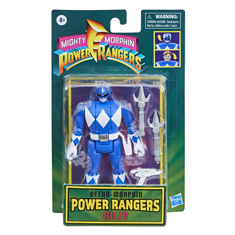 דמות נוסטלגיה Mighty Morphin Billy Blue Ranger - ביני צעצועים
