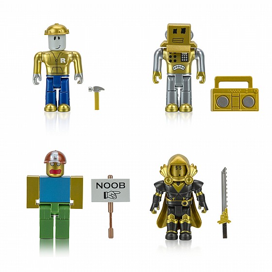 סט מהודר 4 דמויות זהב roblox icons gold collectors set