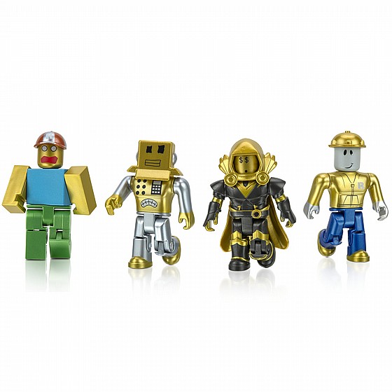 סט מהודר 4 דמויות זהב roblox icons gold collectors set